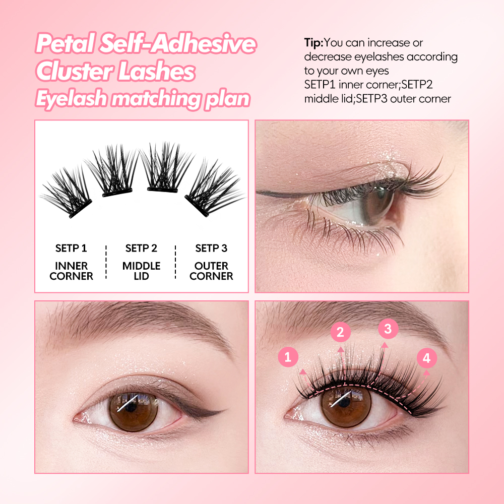 【BUY 1 GET 1】GENIELASH Cool girl Lashes Reusable Glue-Free False ...