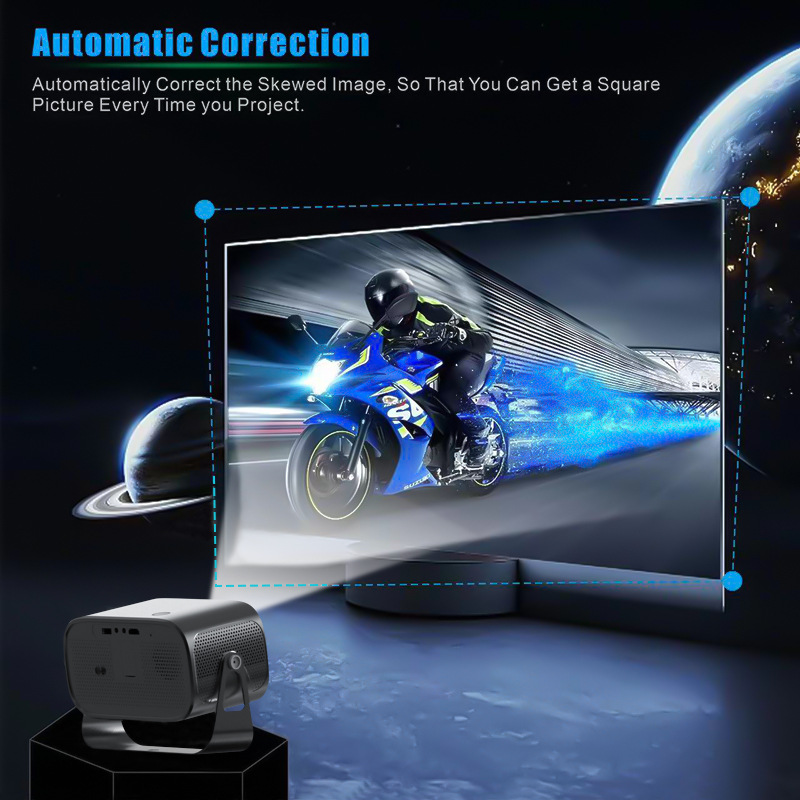A13 Projector Mini WiFi 4K Decord 10000+ Lumens 1080P Android 13.0 2 ...