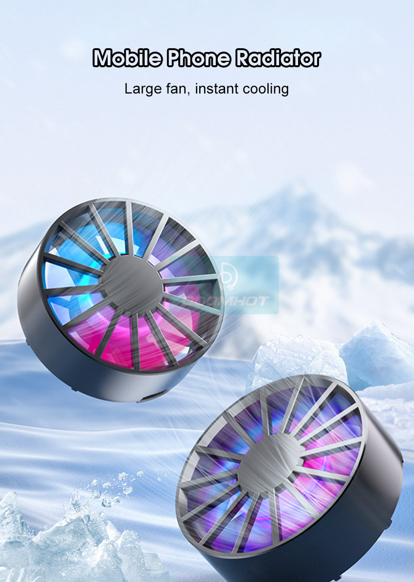 DoomHot Mobile Phone Radiator Portable Cooling Fan Game Mobile Phone ...
