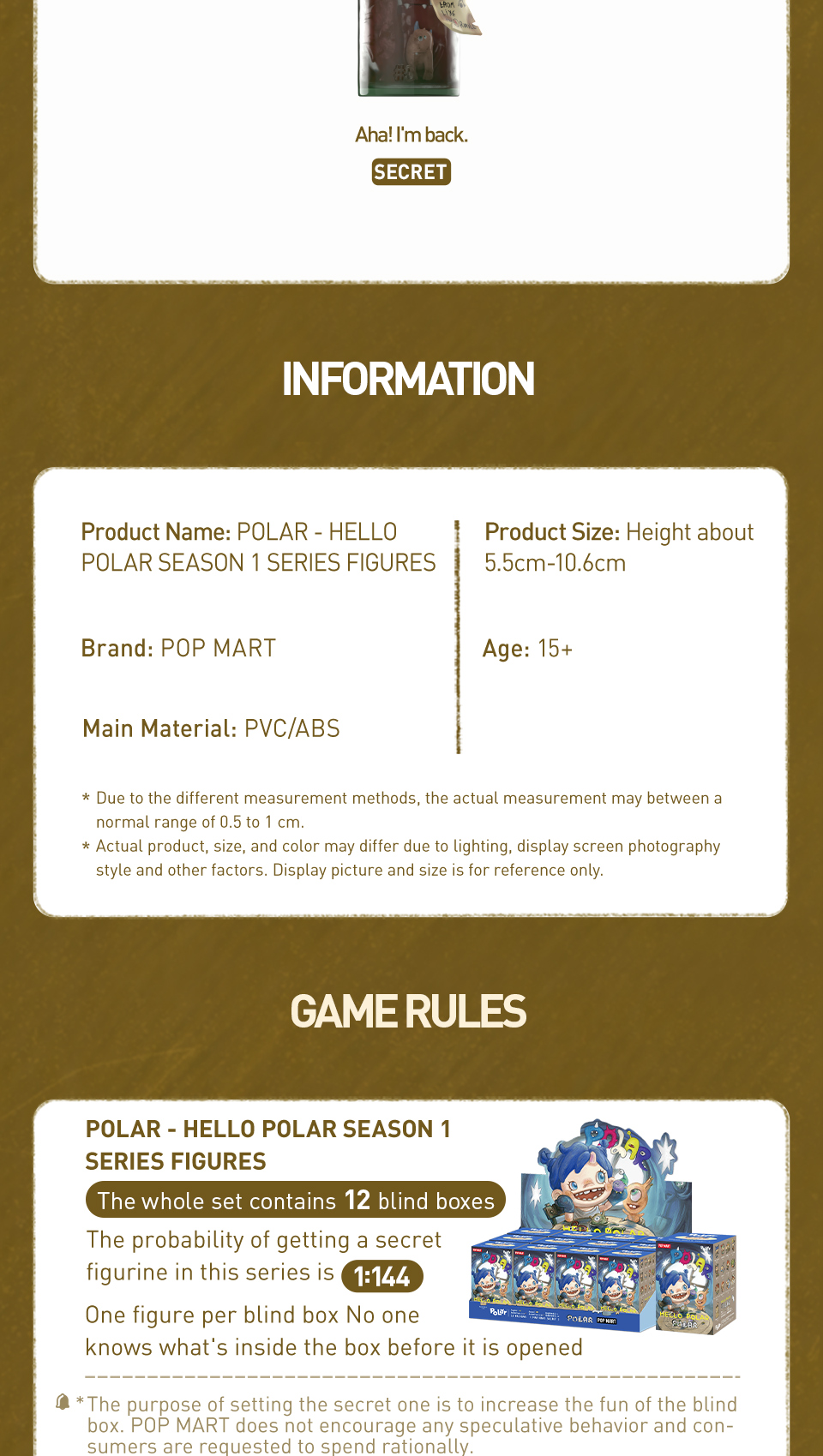 POP MART POLAR - HELLO POLAR Season 1 Series Figures (Whole Set ...