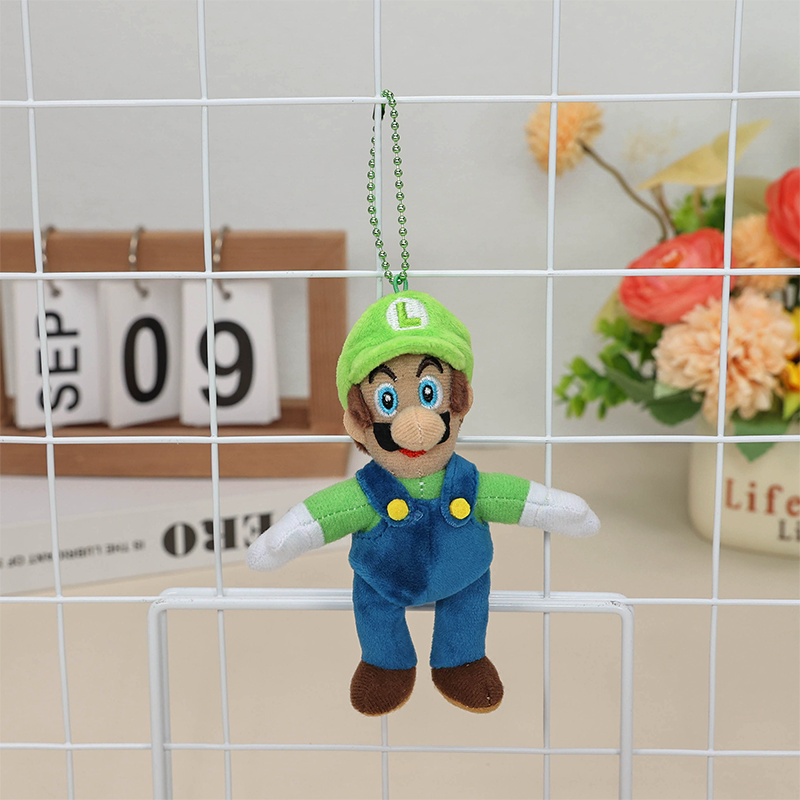9 Style Game Super Mario Bros. Plush Toys Key Chain Yoshi Red Koopa ...