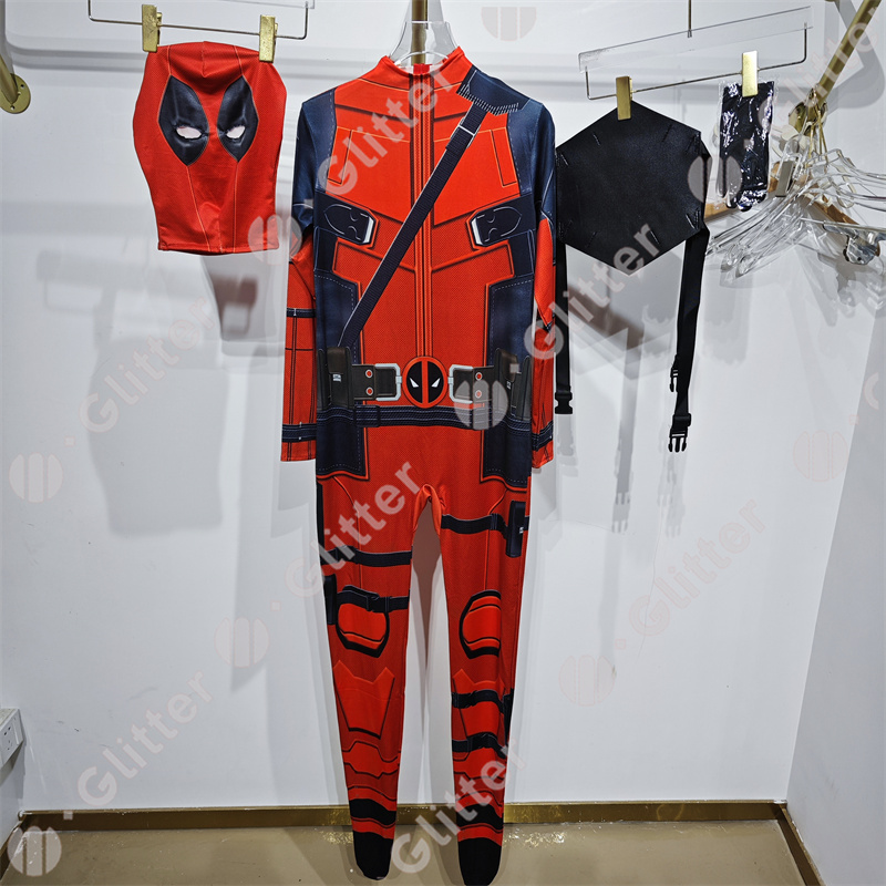 Marvel X-men Deadpool Cosplay Costume Boy Men Halloween Superhero ...