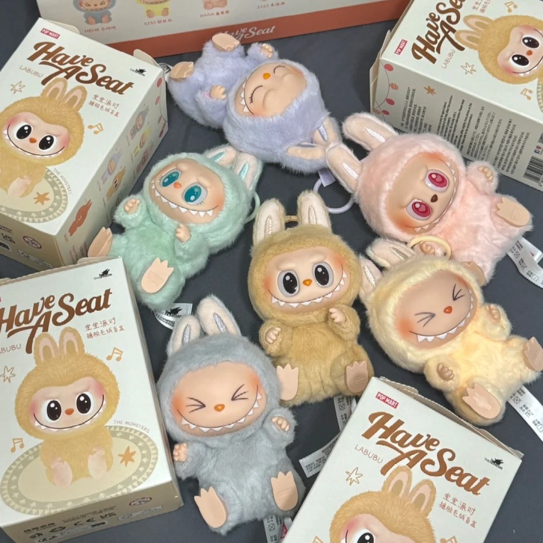 Labubu V2 Sit Party Vinyl Plush Blind Box Macaron 2nd Generation ...