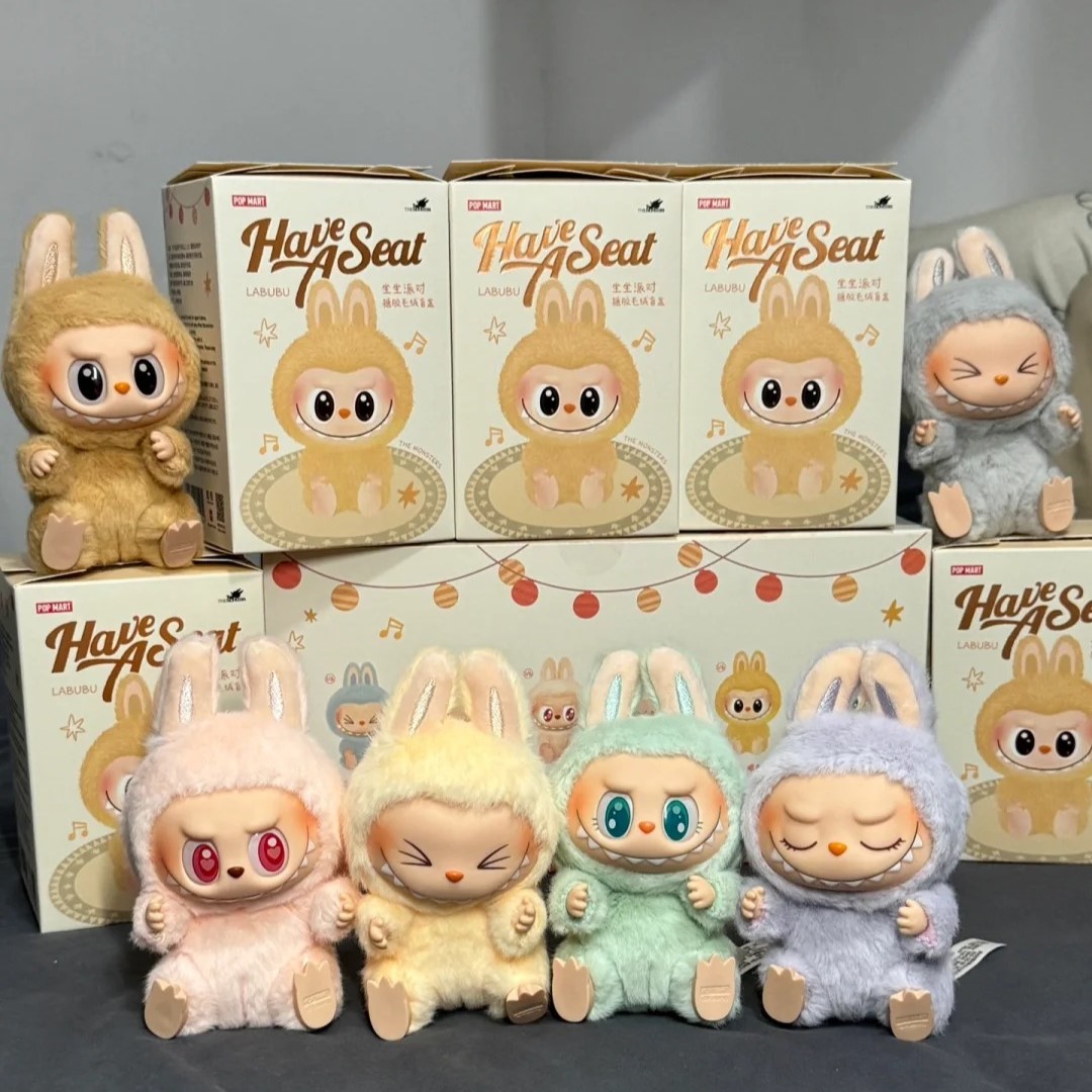 Labubu V2 Sit Party Vinyl Plush Blind Box Macaron 2nd Generation ...