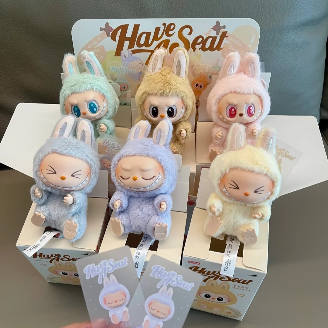 Labubu V2 Sit Party Vinyl Plush Blind Box Macaron 2nd Generation ...