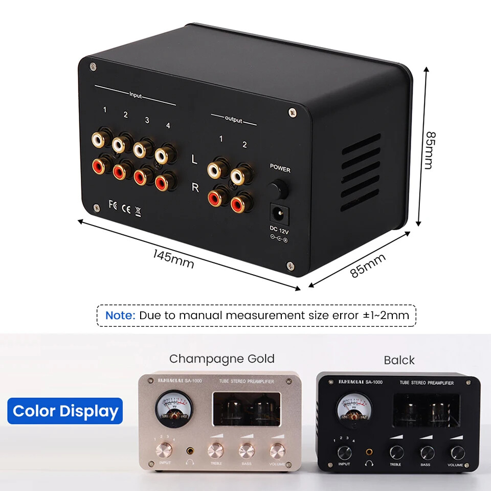 New SA-1000 6H3N TUBE Headphone Amplifier Switching Amplifier 4 In 2 ...
