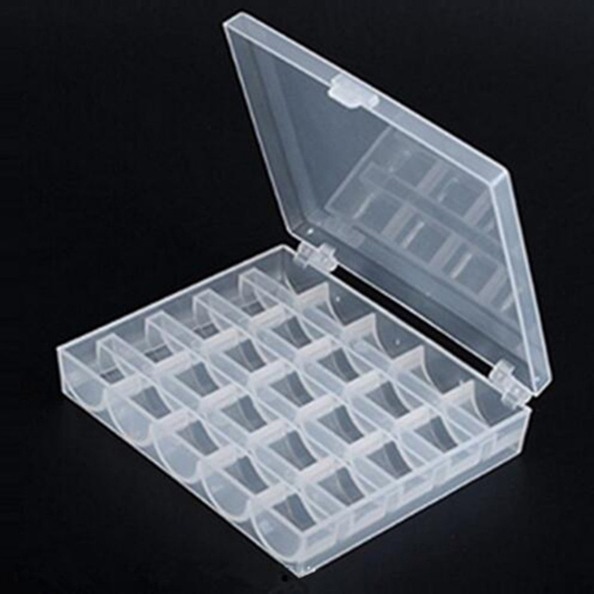 1 Piece Sewing Machine Thread Shaft Box, 25 Compartment Shaft Storage ...
