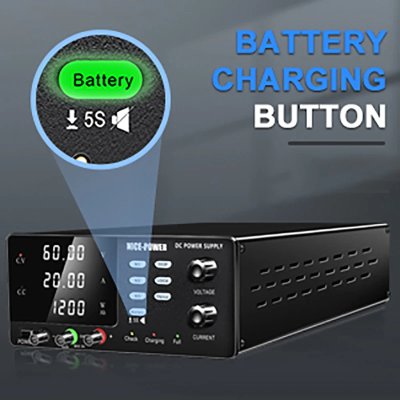 【COD】Battery Charging DC Power Supply 3-Memory 60V 20A 1200W High-Power ...