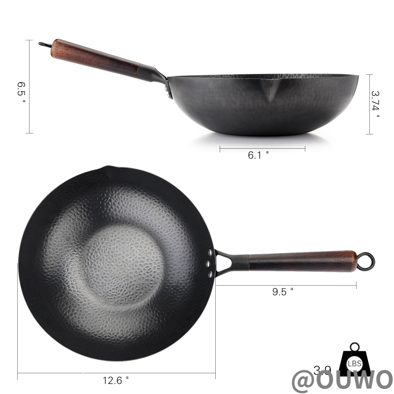 KORDISEN丨MY Ready Stock High Quality Pre-Seasoned Wok Carbon Steel wok ...