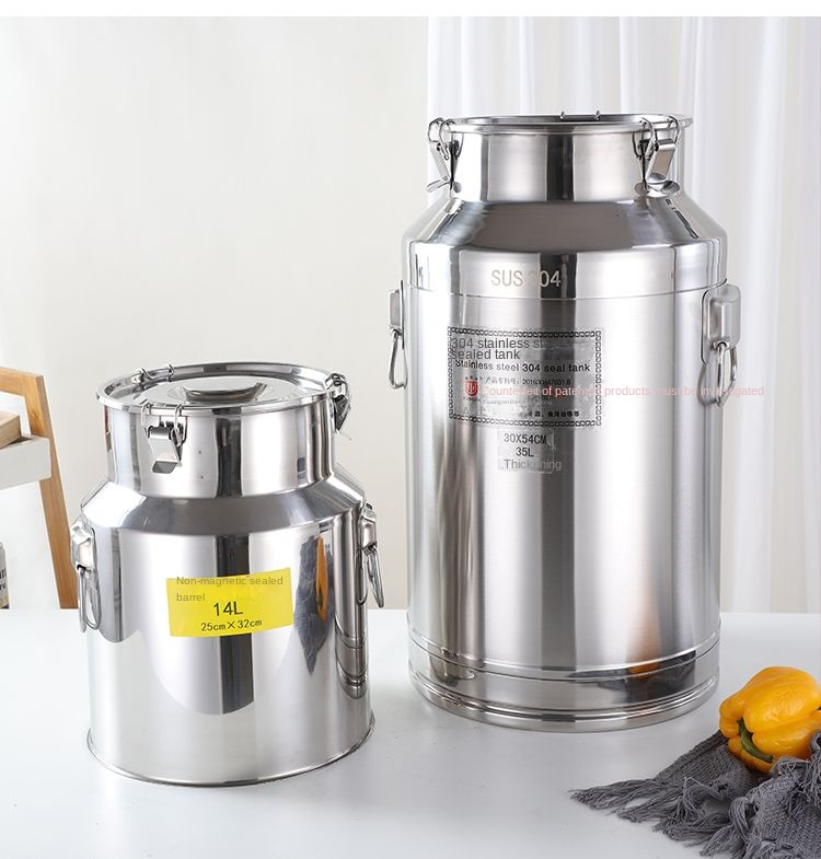 Stainless Steel Oil Barrel Wine Barrel Sealed Barrel Large Capacity ...