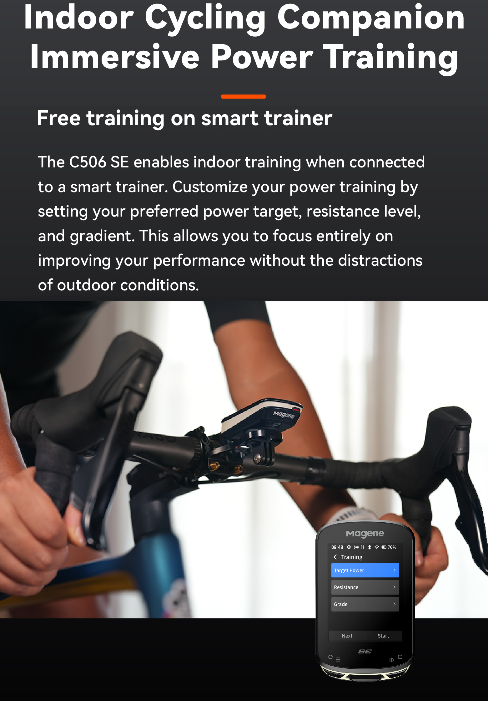 Magene C506SE Smart GPS Bike Computer Speedometer 2.4inch WiFi ...