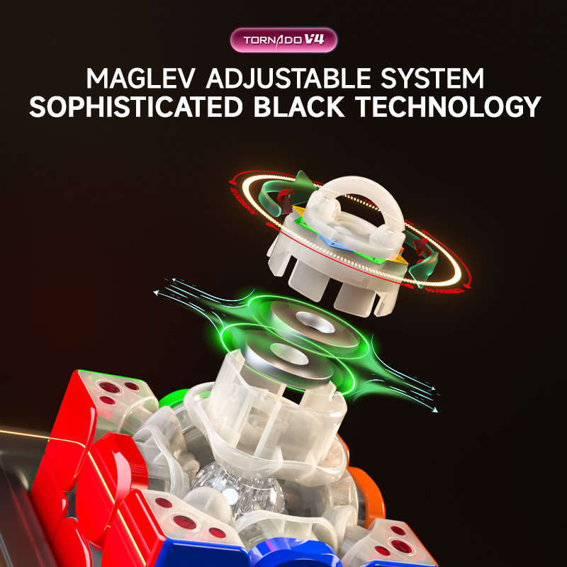 Qiyi XMD Tornado V4 Pioneer UV 3x3 Magnetic Cube Flagship Version ...