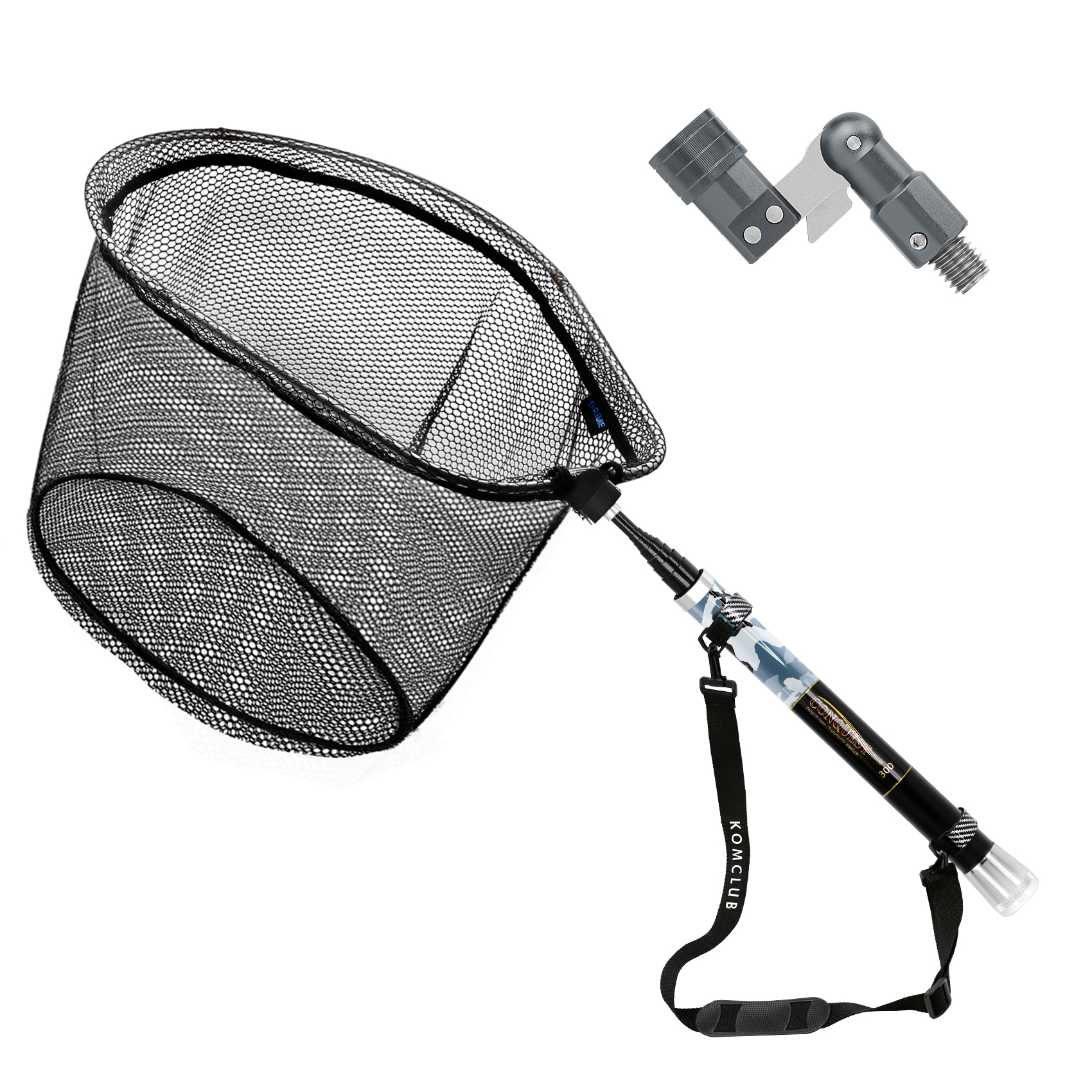 SANLIKE Shrinkage 43CM Fishing Net Rod Glass Fiber Fishing Landing Net ...