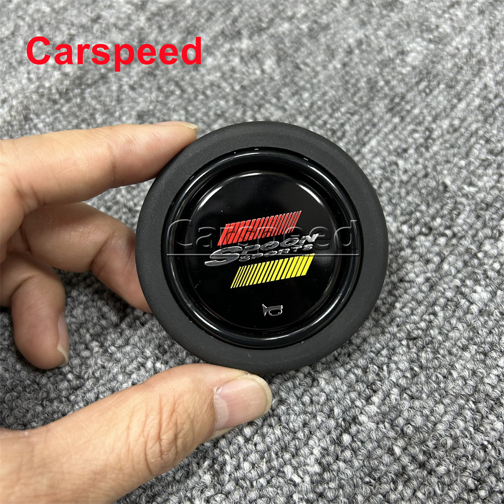 Universal JDM Style Spoon Sport Racing Steering Wheel Horn Button For ...