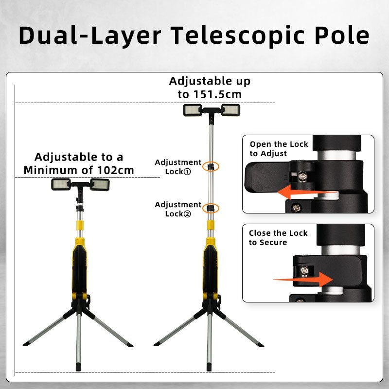 S999 LED Outdoor Super Bright Strong Light Searchlight Construction ...