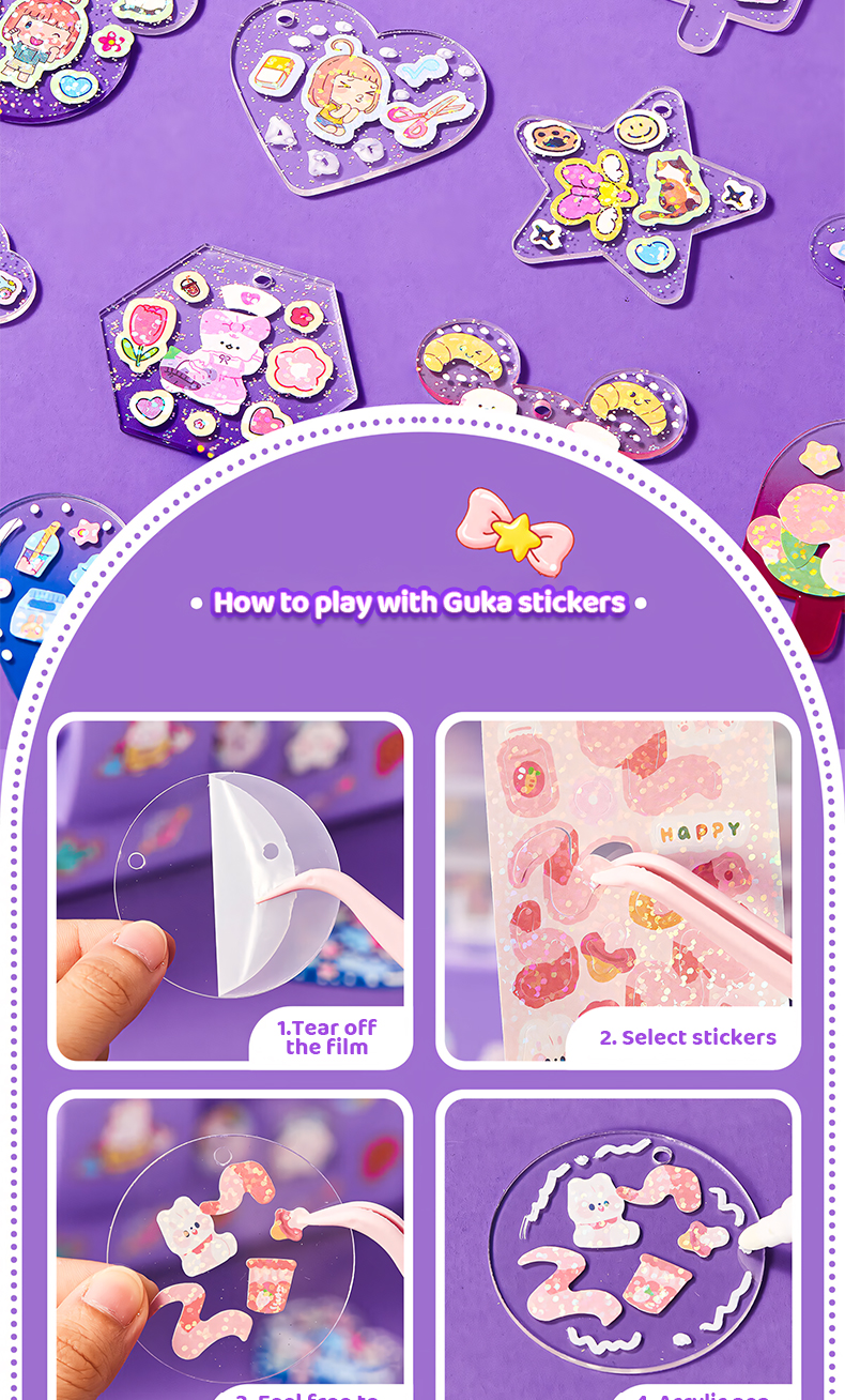 Guka Keychain Set Mainan Kanak Kanak Perempuan Guka Set Box Murah Gila ...