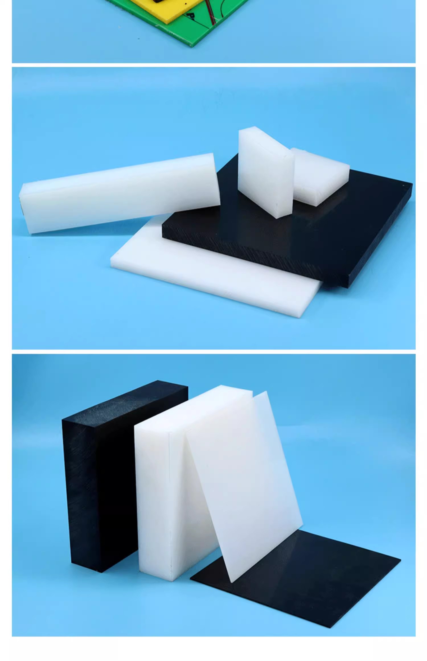 PE Sheet HDPE Polyethylene Board 500*500mm Gaskets Wear Resistant Food ...