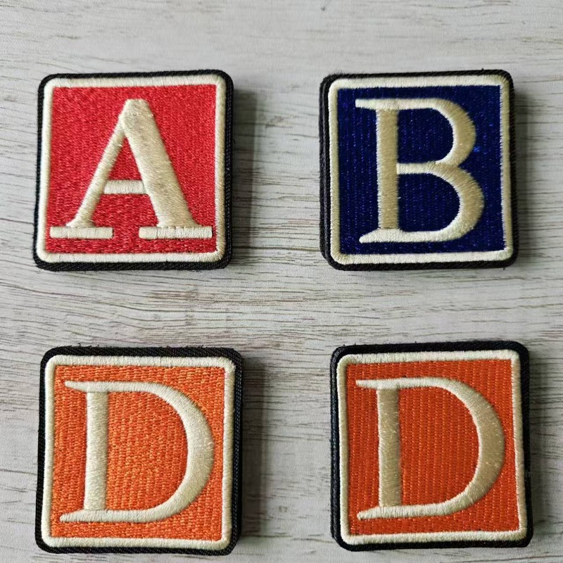 Custom Brand Logo Embroidery Patches Iron On Sew On Hats Design ...