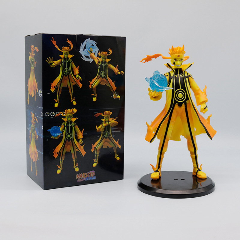 18cm Naruto Anime Figure Uzumaki Naruto Kurama Modo Bijuu Kyuubi Statue ...