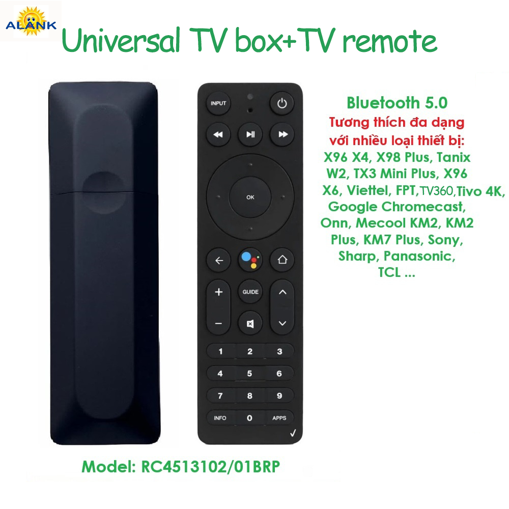Universal TV Remote Control+TV BOX+Voice Remote Control Suitable for TV ...