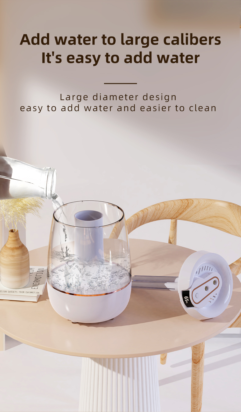 (1 Year Warranty) 3L Air Humidifier LED Humidity Display 3 Colours Household Large Capacity ...