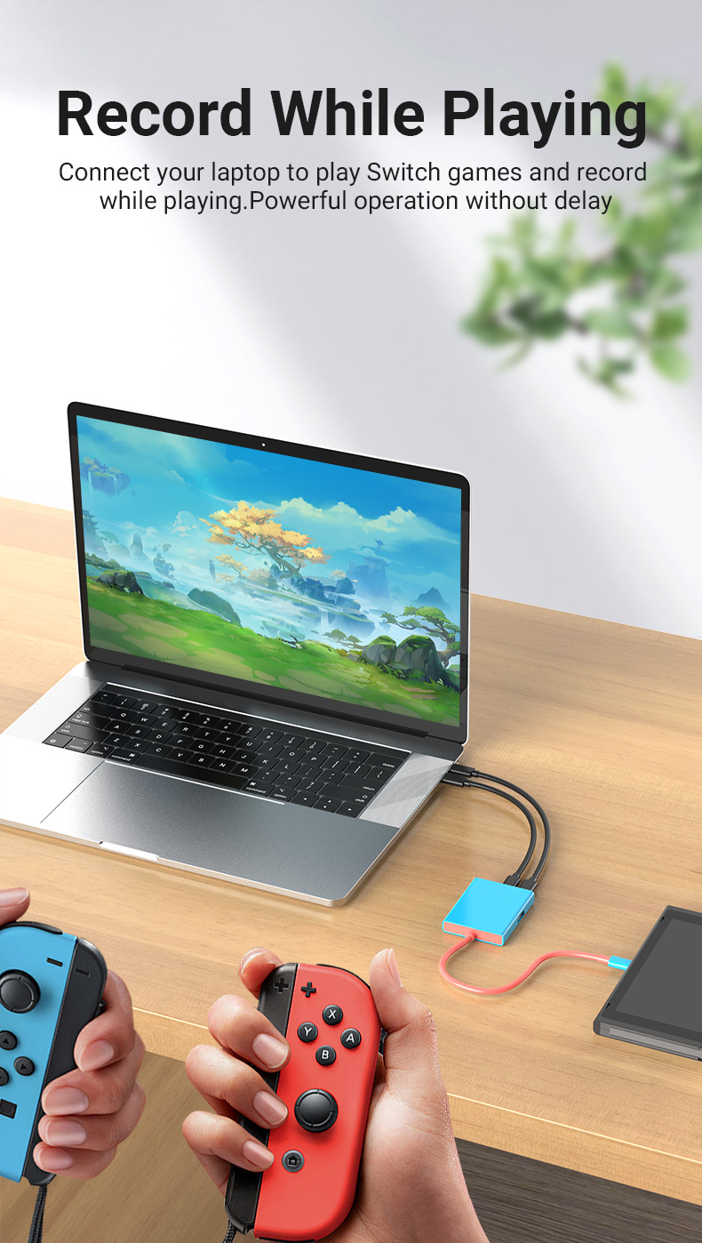 Capture Card to Stream OBS Record Compatible for Nintendo Switch Laptop ...