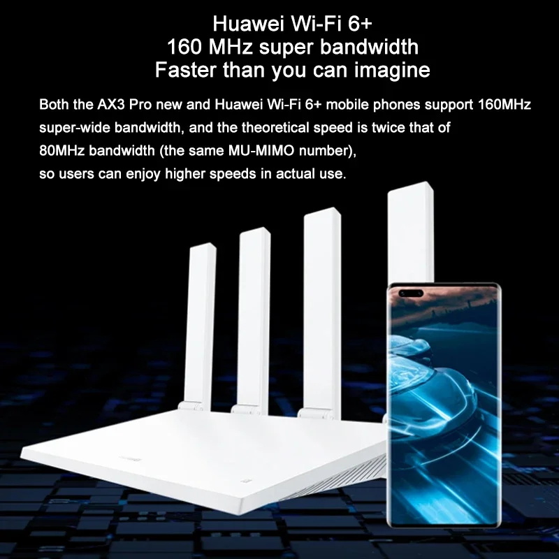 Huawei AX3 Pro new Router Wi-Fi 6+ 3000 Mbps Signal Amplifier Dual-Band ...