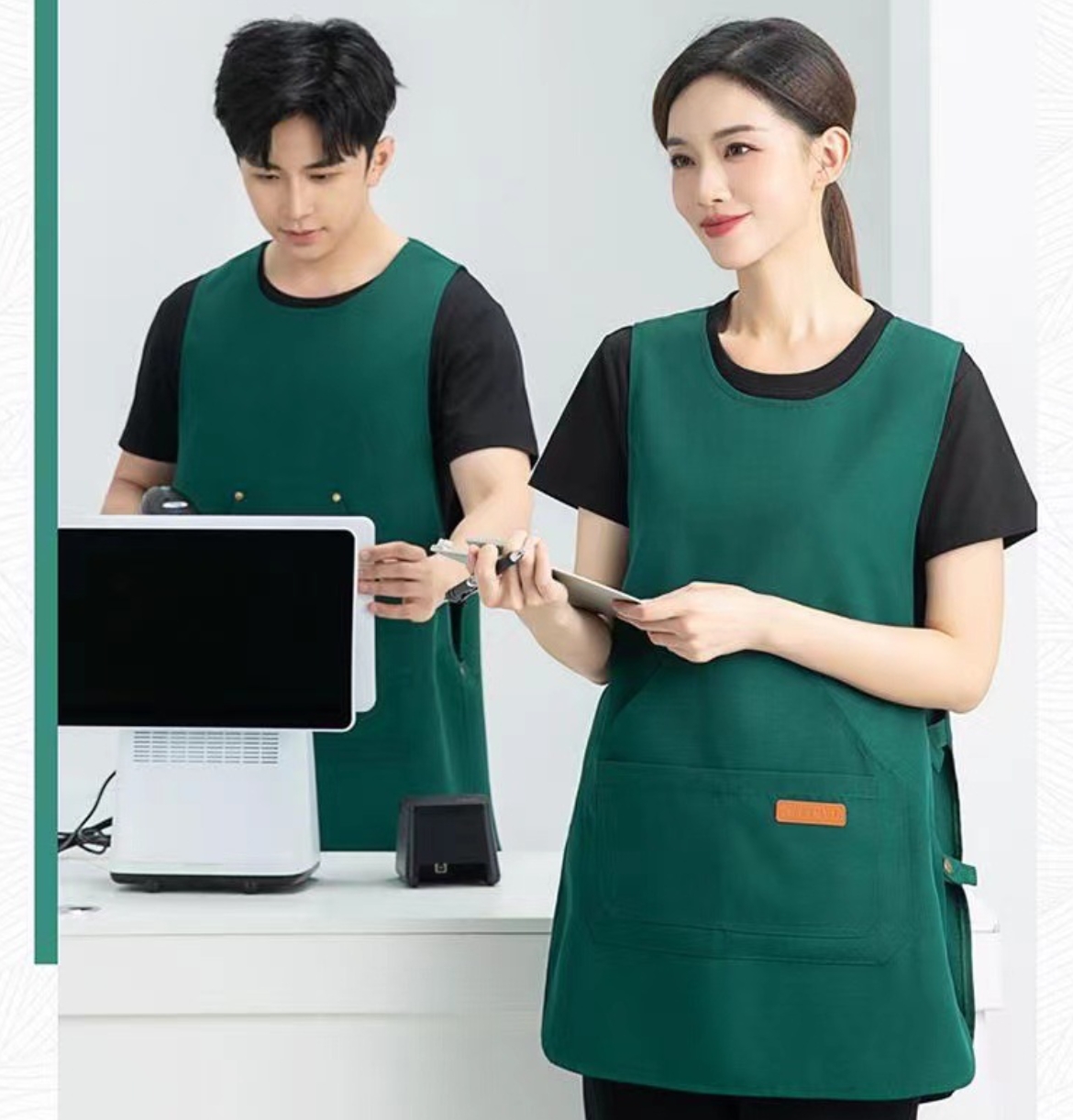 Ready Stock Waterproof apron men's vest style apron custom logo ...