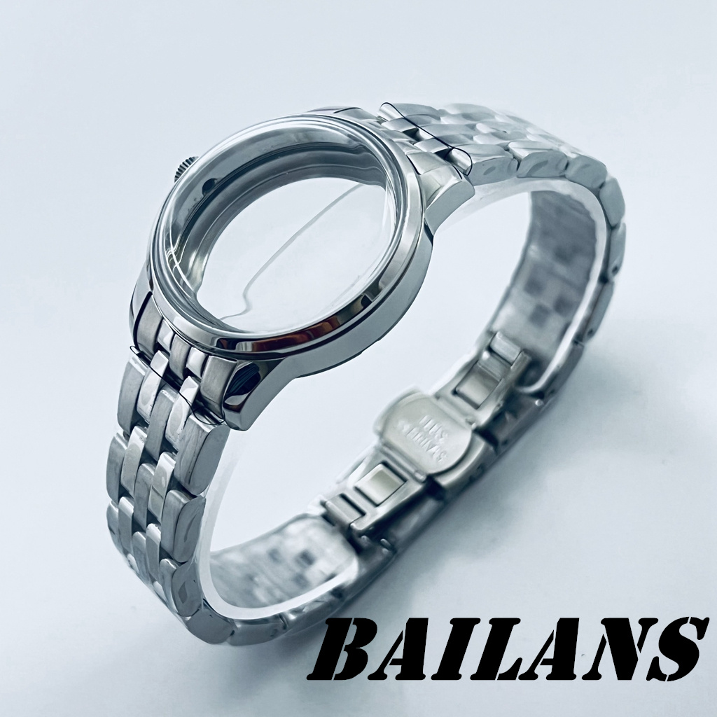 33MM Silver Ladies Women Cocktails Stainless Watch Case Fit NH35 NH38 ...