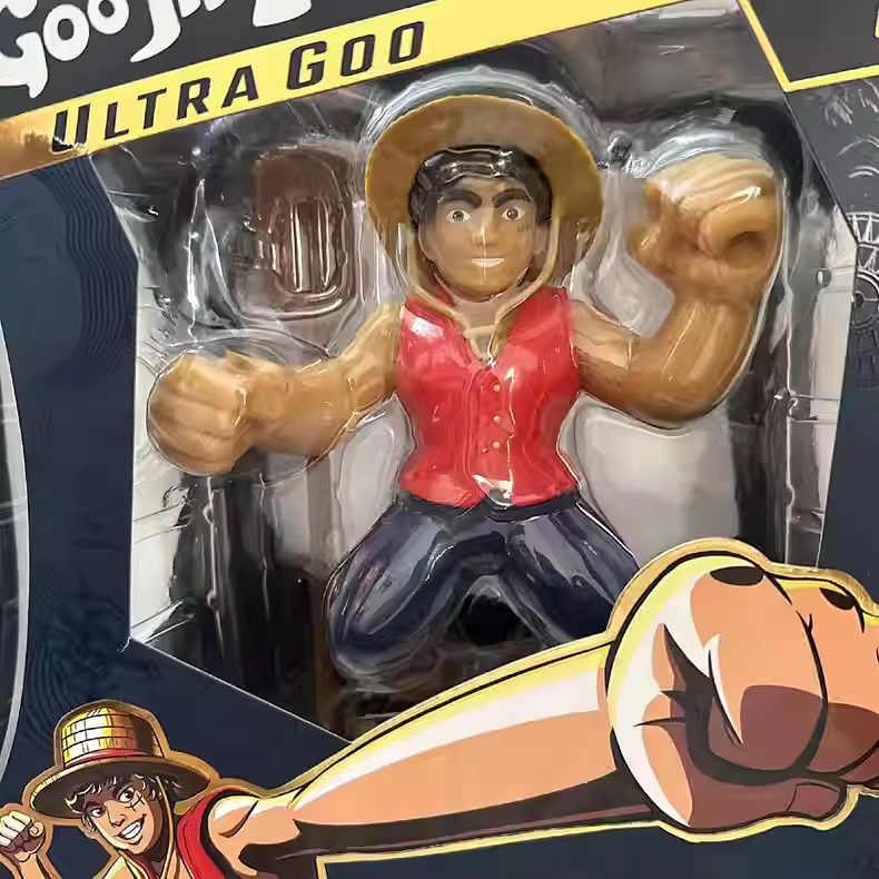 Heroes of Goo Jit Zu One Piece LUFFY Stretchy 7 inch Collectible Action ...