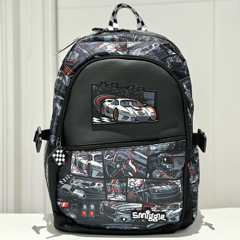 Smiggle Backpack Black game console School bag shark boy bag Limitless ...