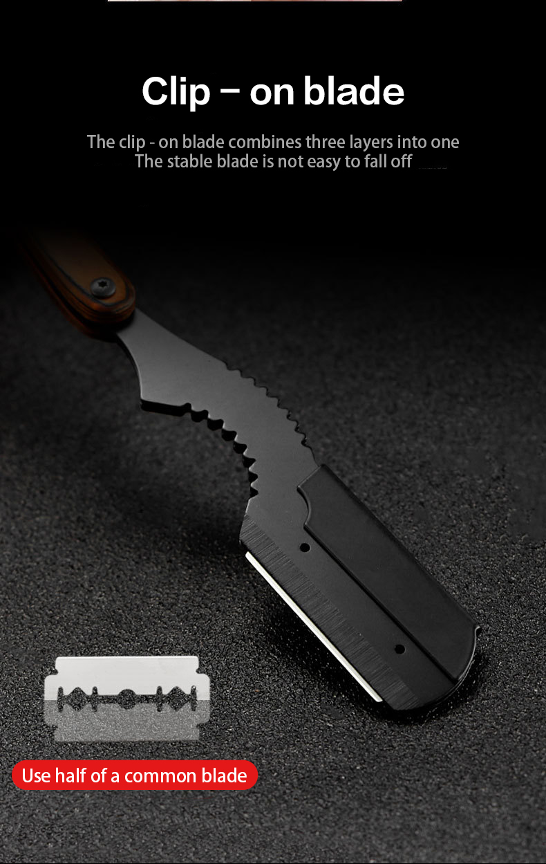 Mechata old-fashioned hand razor folding hair shaver men's facial ...