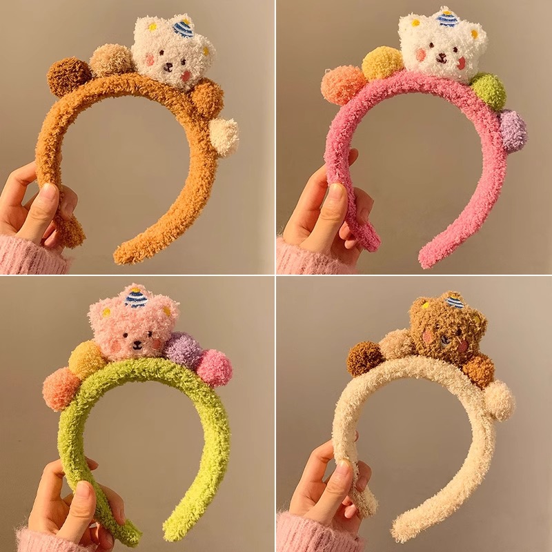 Headband Women 2025 New Style Face Wash Makeup Dedicated Cute Cartoon ...