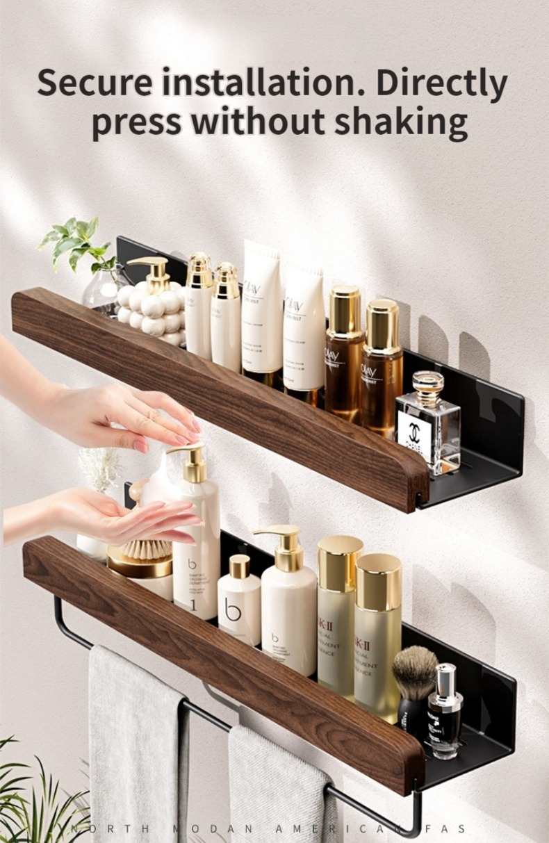 Cocolor Wood Detachable Bathroom Shampoo Shelves Shower Storage Rack ...