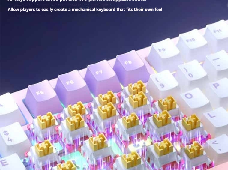 LEOBOG Hi86 aluminum lumpy mechanical keyboard 75% equipped with custom ...