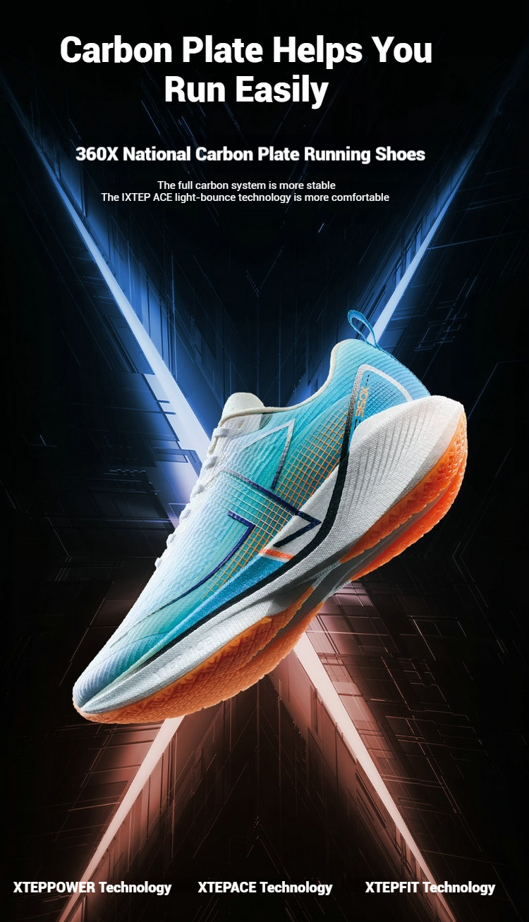【XTEP】360X | 20KM+ Kasut Jogging lelaki Running Shoes Carbon Plate ...