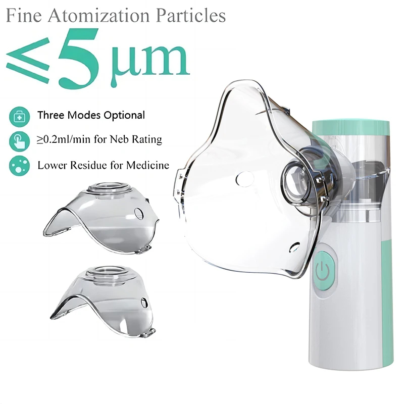 Medical Handheld Portable Nebulizer Inhalator Adult Kids Mini Silent ...