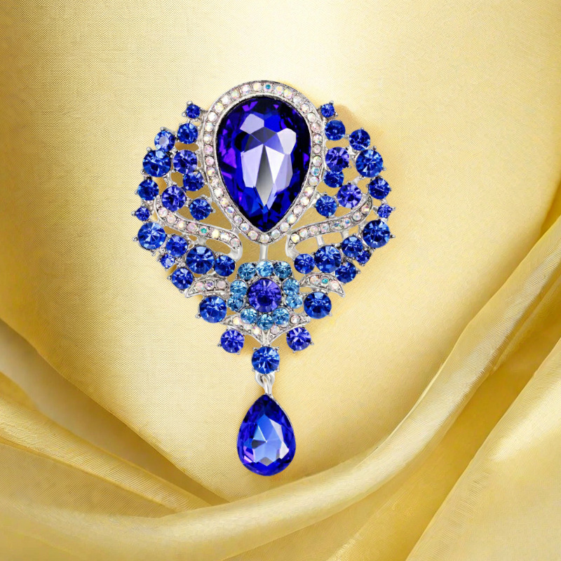 Elegant Brooch - Exaggerated Vintage Jewelry Pin, Bold Statement Piece ...