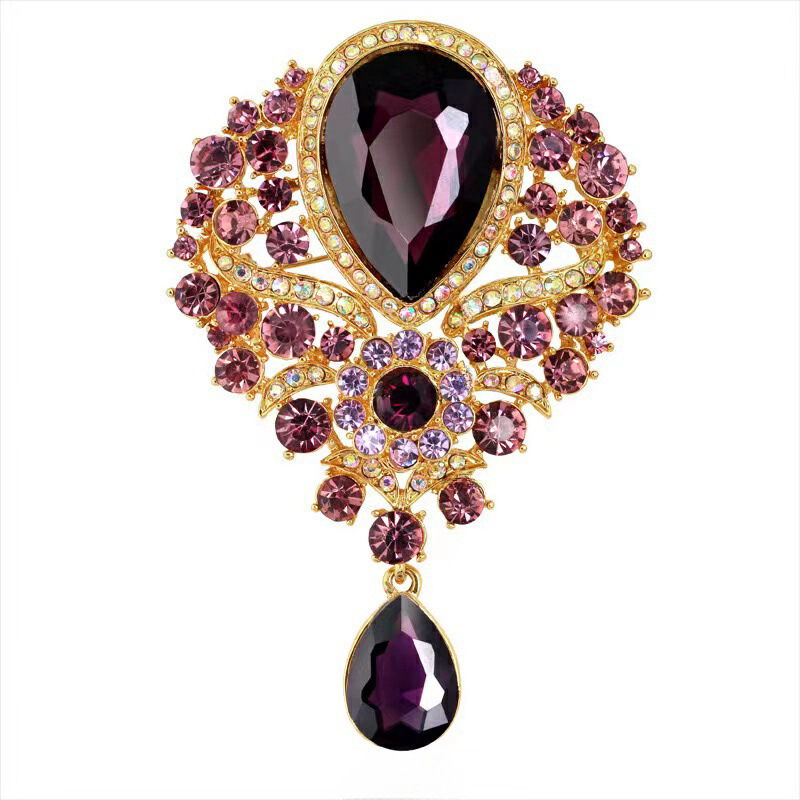 Elegant Brooch - Exaggerated Vintage Jewelry Pin, Bold Statement Piece ...