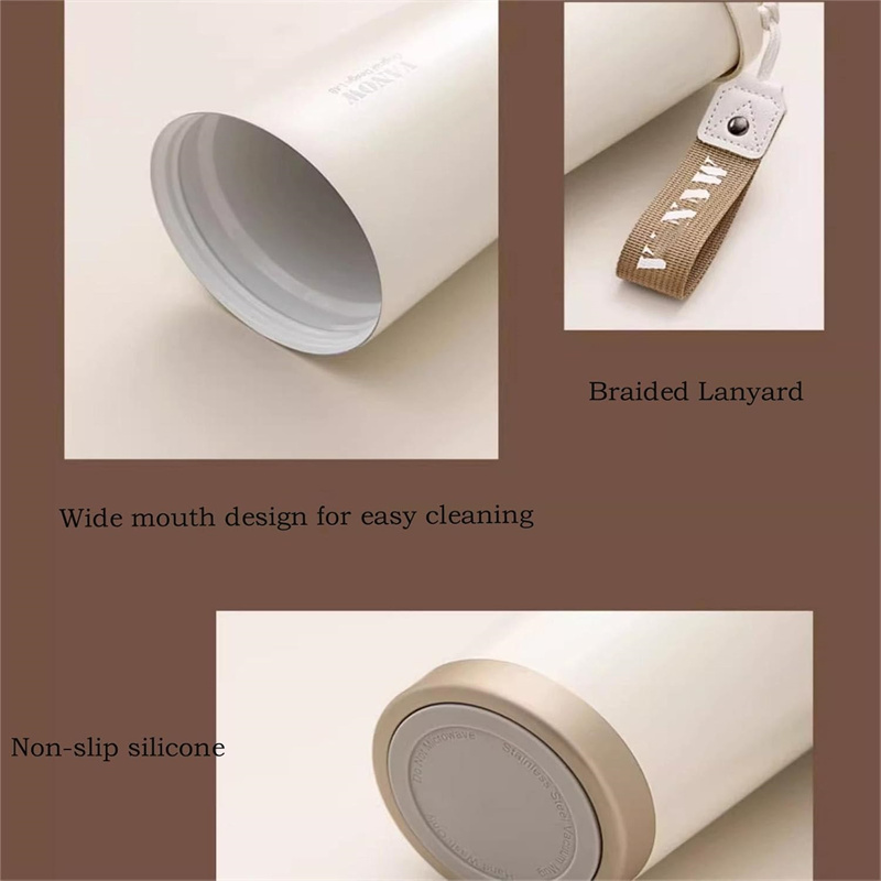 water bottle Ceramic liner double drink thermos cup 316 stainless steel ...