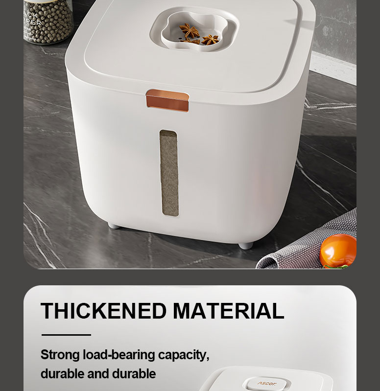 ⚡24h MY⚡ 5/10/15KG Rice Storage Box Bucket Insect and Moisture Proof ...