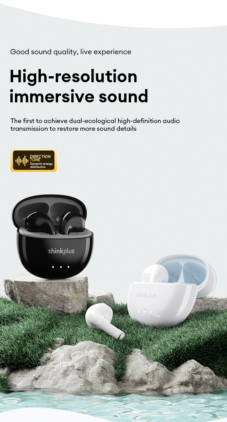 Lenovo LP2 Pro Bluetooth Earphone HIFI Stereo Intelligent Noise ...