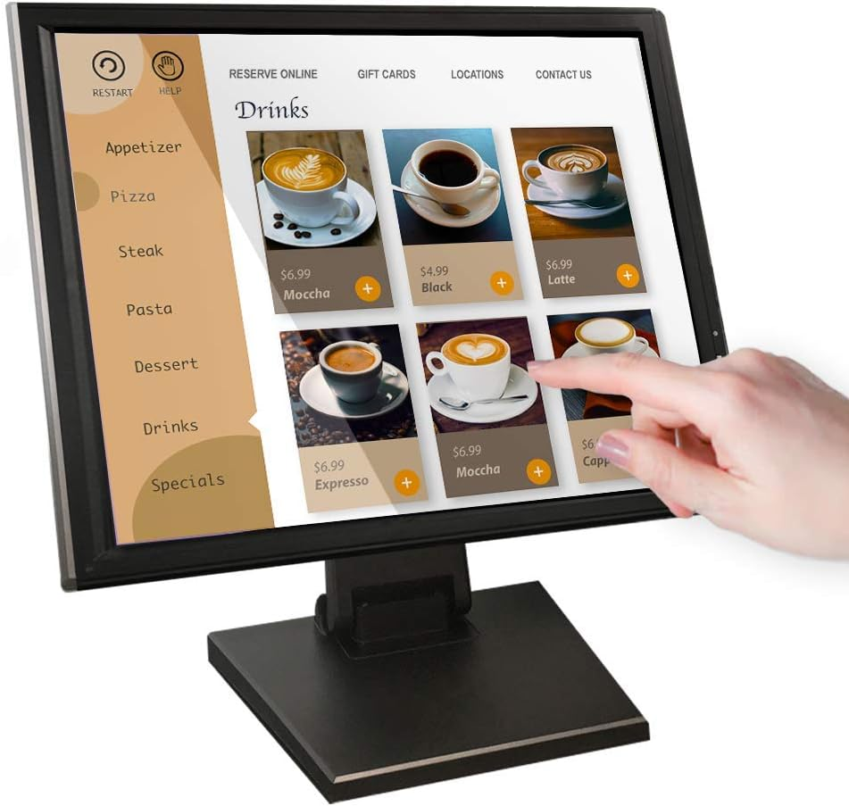 Touch screen computer monitor cash register capacitive industrial touch ...