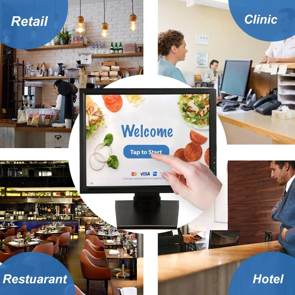 Touch screen computer monitor cash register capacitive industrial touch ...