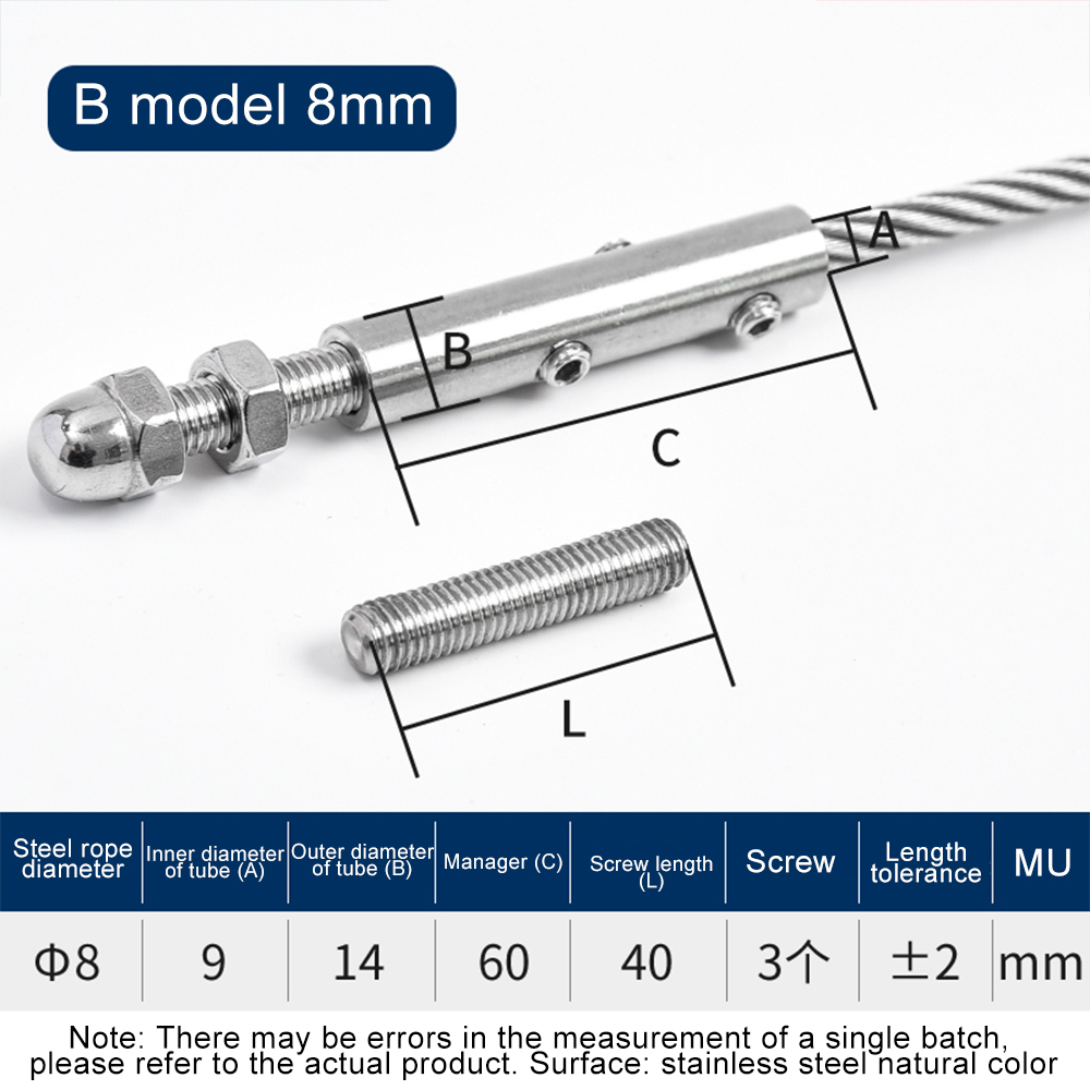 Wire Rope Joint Locking Terminal 3MM/5MM/8MM 304 Stainless Steel Wire ...