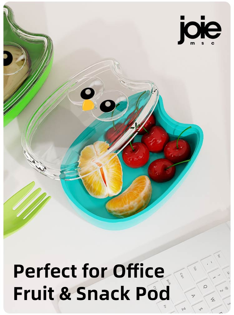 Joie Hoot Fresh Pod Portable Lunch Box Owl Fruit Snack Container Bento ...
