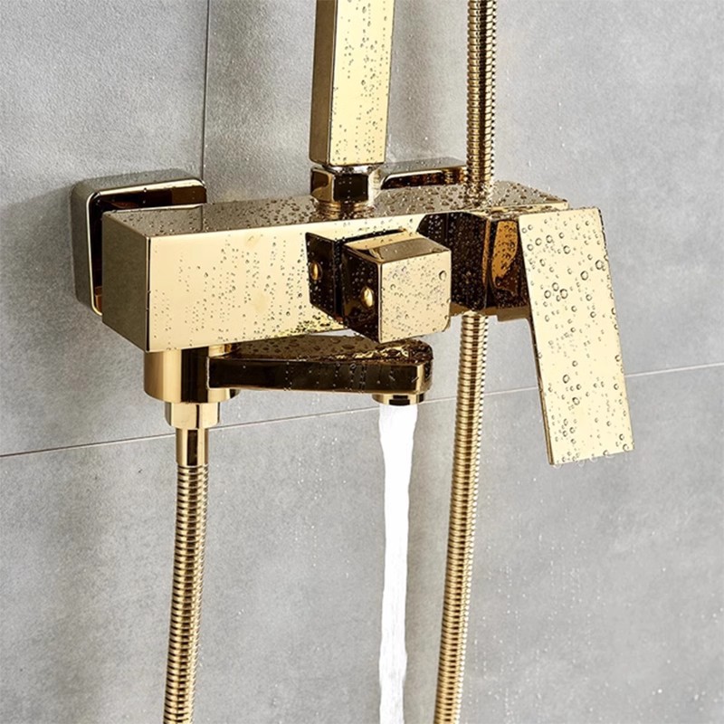 【Ready stock】Luxury Gold Shower 3 In 1 Shower Set With Bathroom Water ...