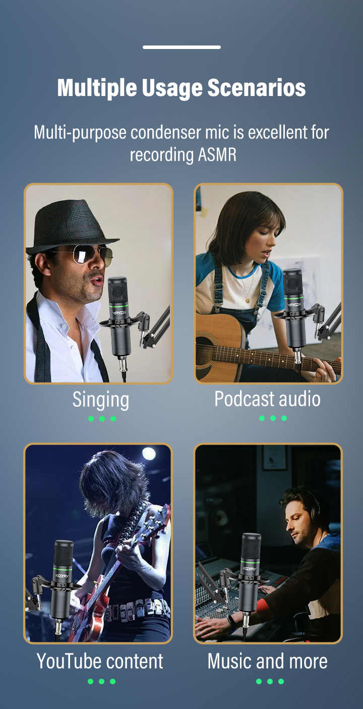 [Penjual Tempatan] Koorfly F22 U87 Pro ZX320 Capacitance Microphone Nyanyian profesional KTV ...