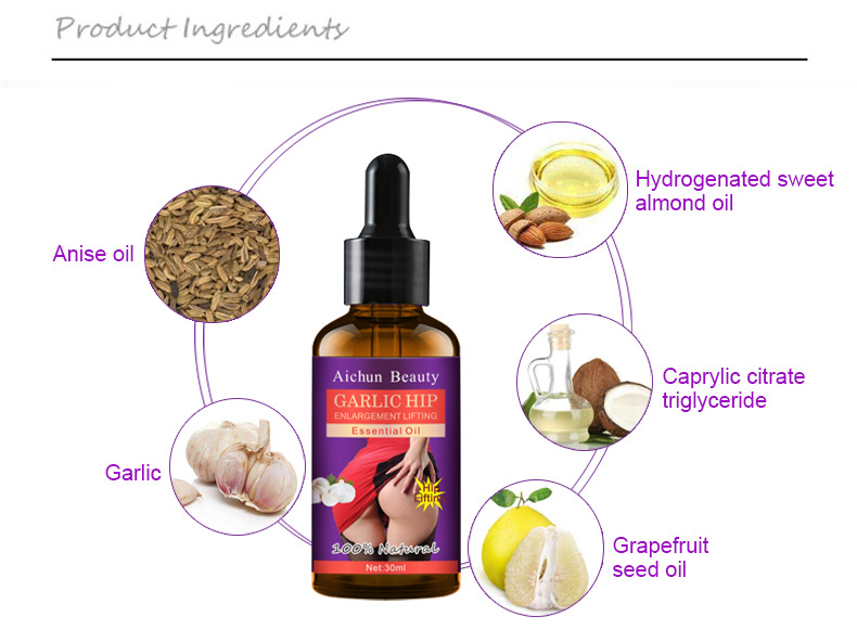 30ml garlic Butt Enlargement Oil Hips Enhancement Enlarge Lift up ...