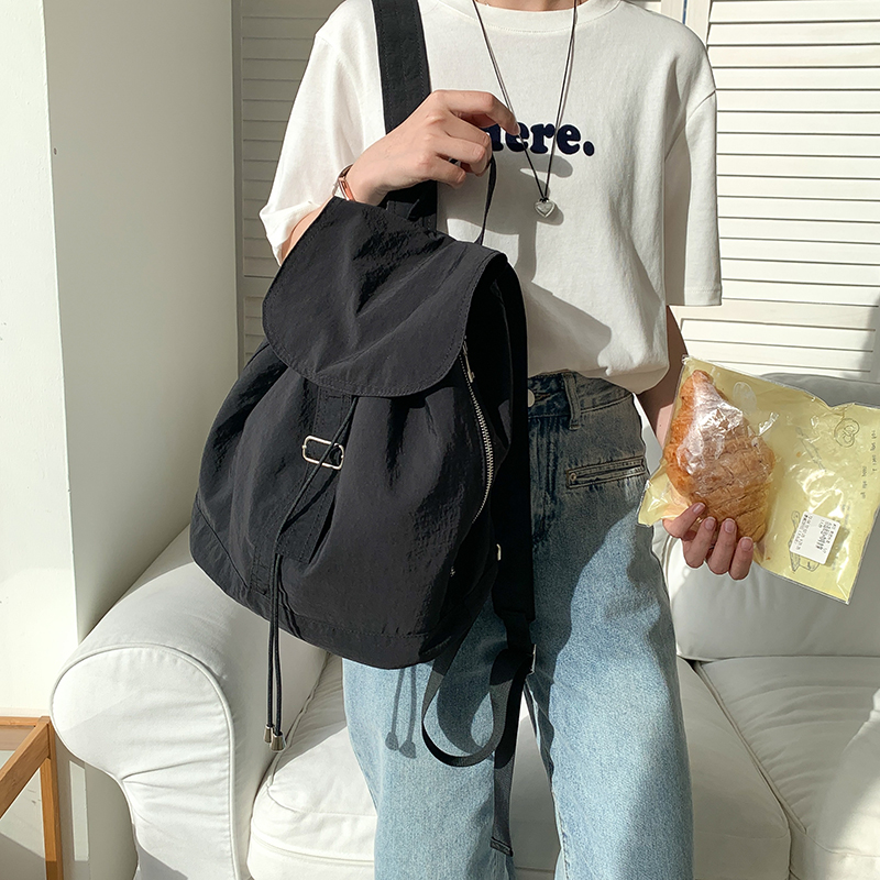 Leacat Korean style nylon backpack for women large capacity high-end ...
